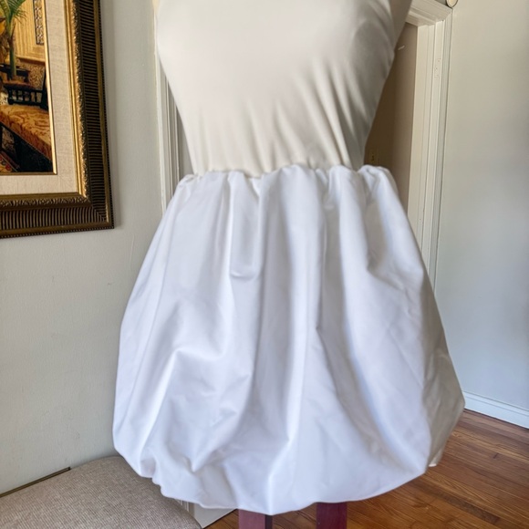 Zara | Skirts | Zara White Bubble Mini Skirt Casual Resort Wear | Poshmark